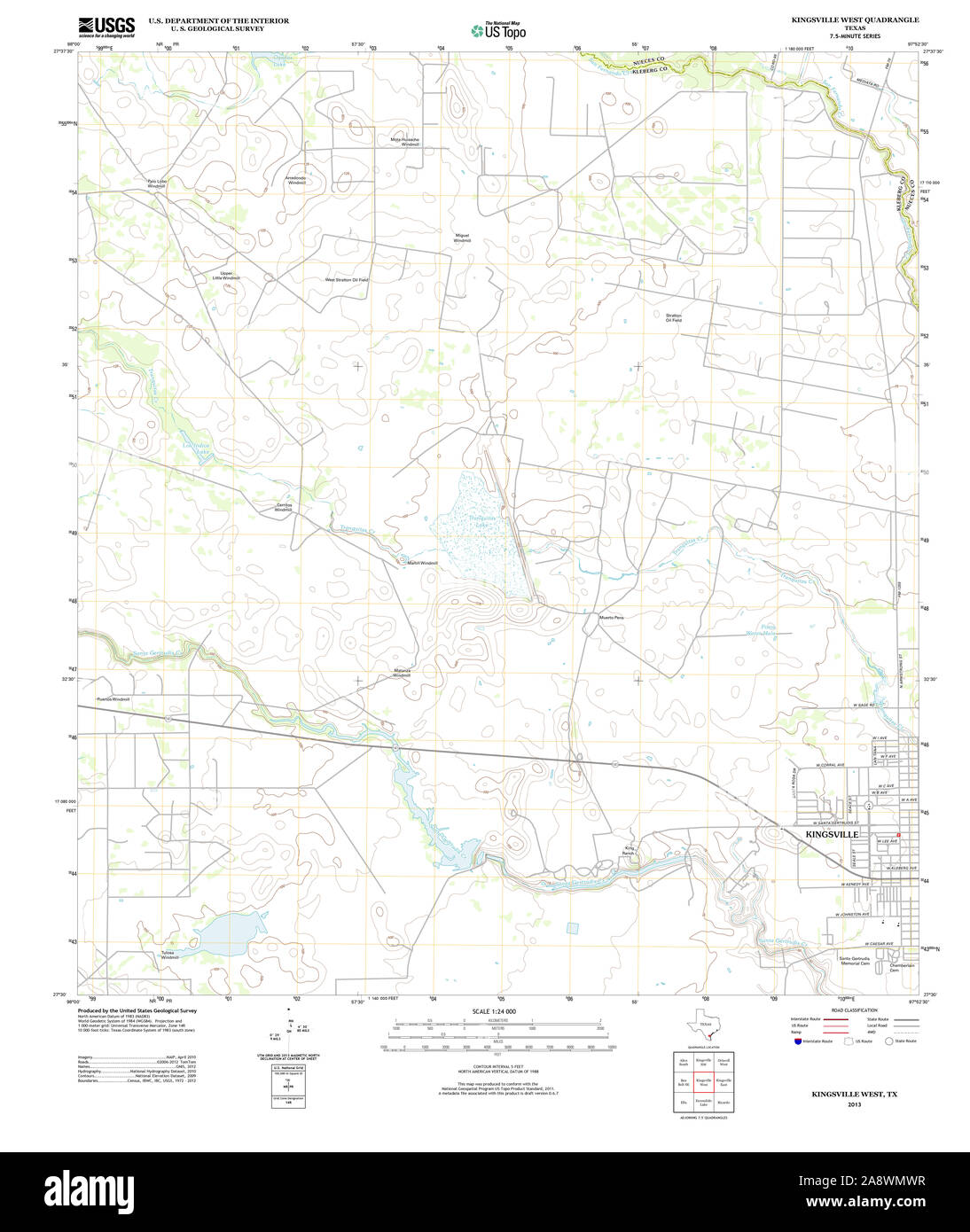 Map of kingsville texas hi-res stock photography and images - Alamy