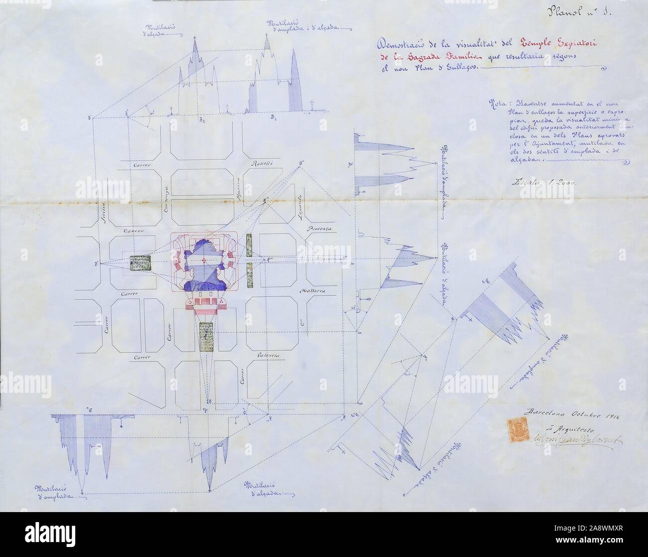 Antoni Gaudi Catalunia Map