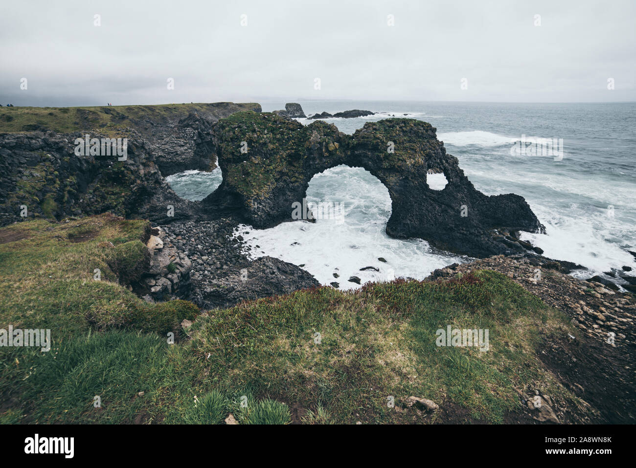 Gatklettur Arch, Iceland Stock Photo - Alamy