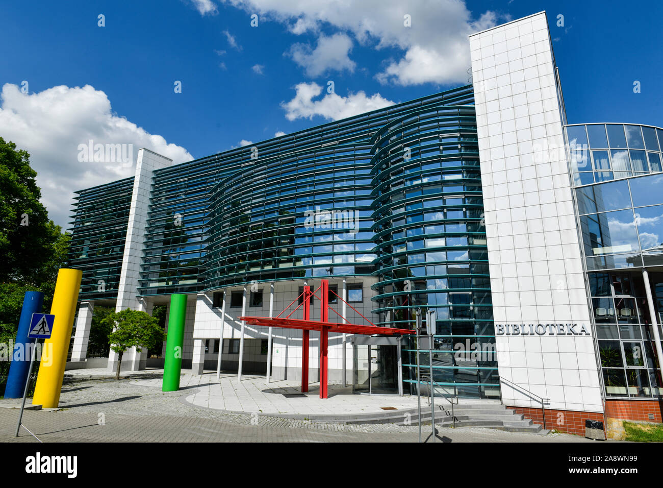 Bibliothek, Collegium Polonicum, Slubice, Polen Stock Photo - Alamy