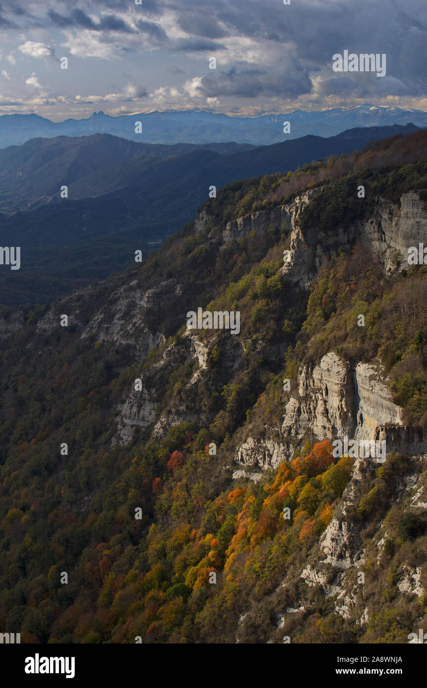 Serra de Cabrera cliffs in Catalunya Spain Stock Photo - Alamy