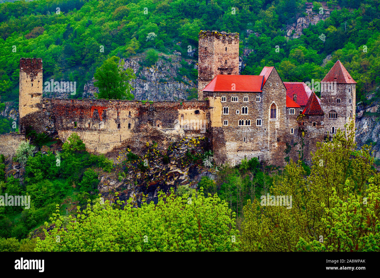 Ruin of castle hardegg hi-res stock photography and images - Alamy