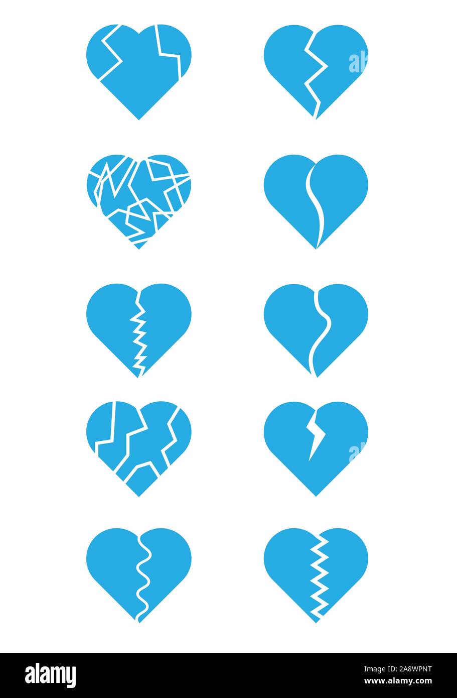 Blue Black Hearts And Broken Hearts