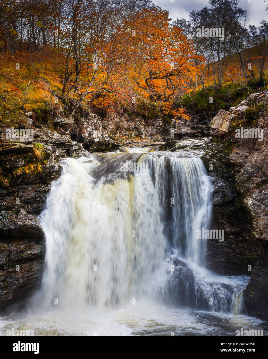 Falls of falloch waterfall hi-res stock photography and images - Alamy