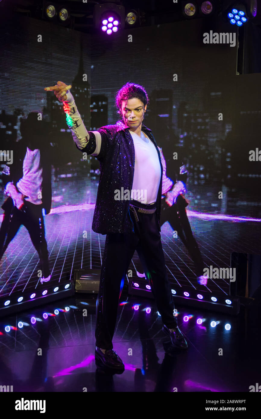 Bangkok,Thailand - November 1,2019 : Michael Jackson wax figure display ...