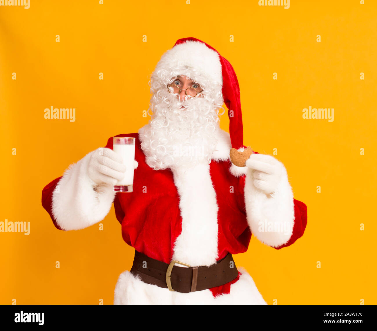 Santa Claus Drinking Milk High Resolution Stock Photography and Images ...