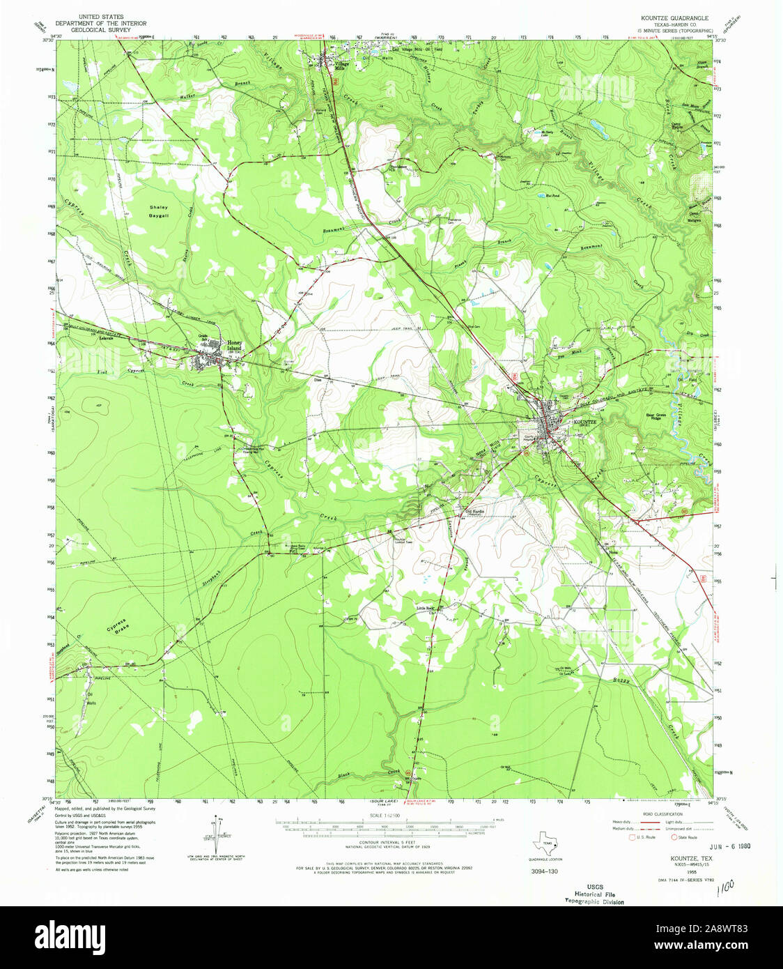 Map of kountze texas hi-res stock photography and images - Alamy