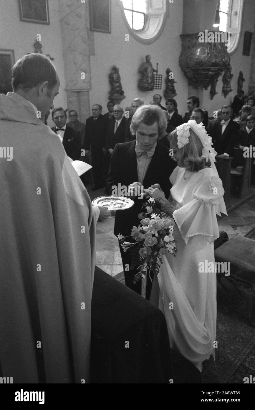 Uli HOENESS (Honess, Honess), football player, at the wedding with his ...