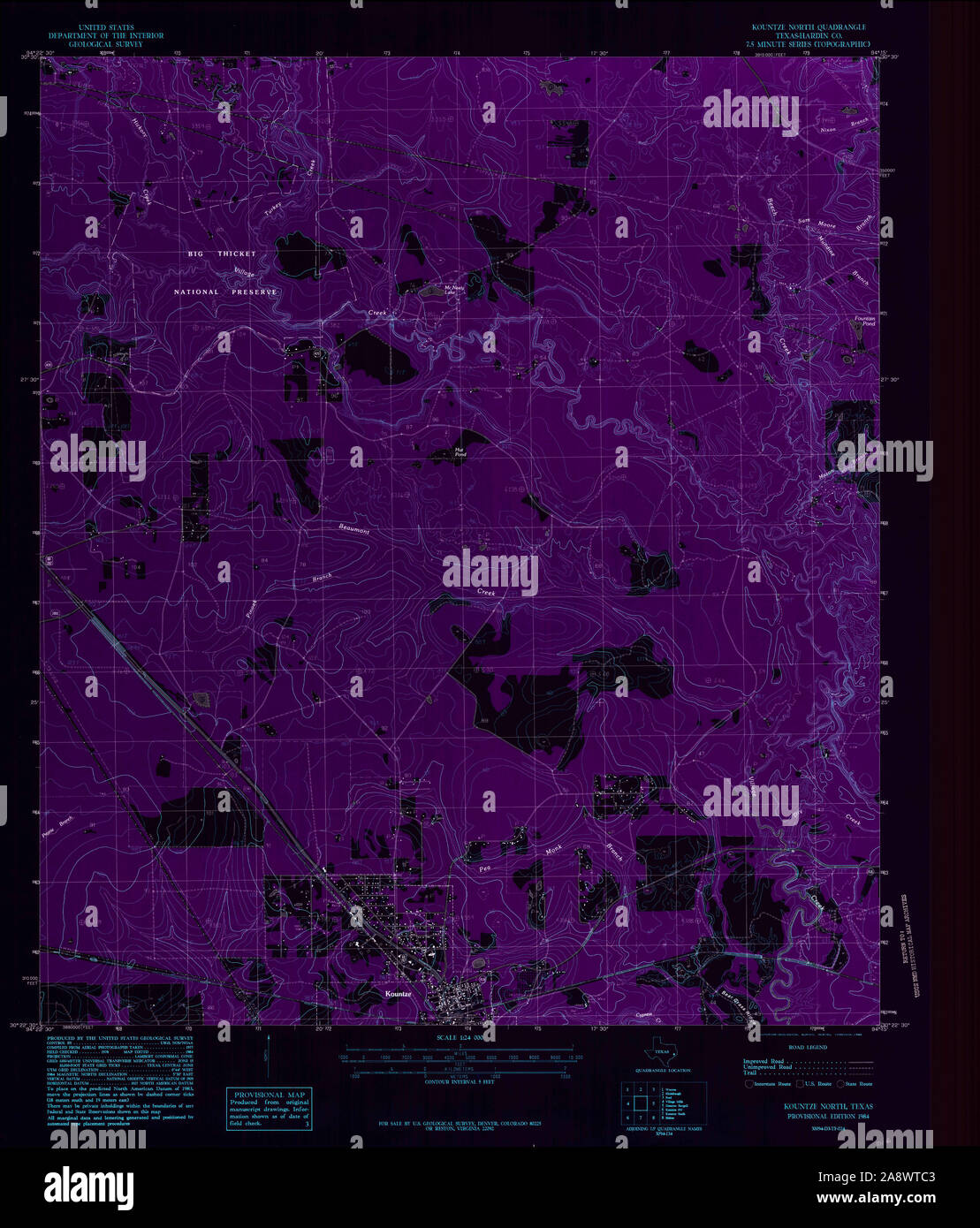 Kountze texas map hi-res stock photography and images - Alamy