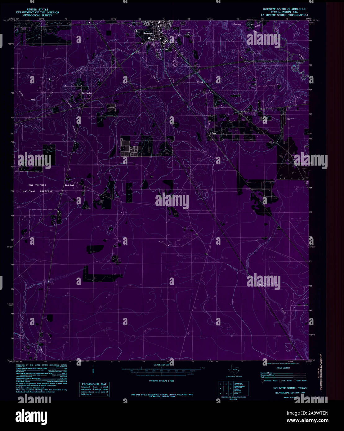 Kountze texas map hi-res stock photography and images - Alamy