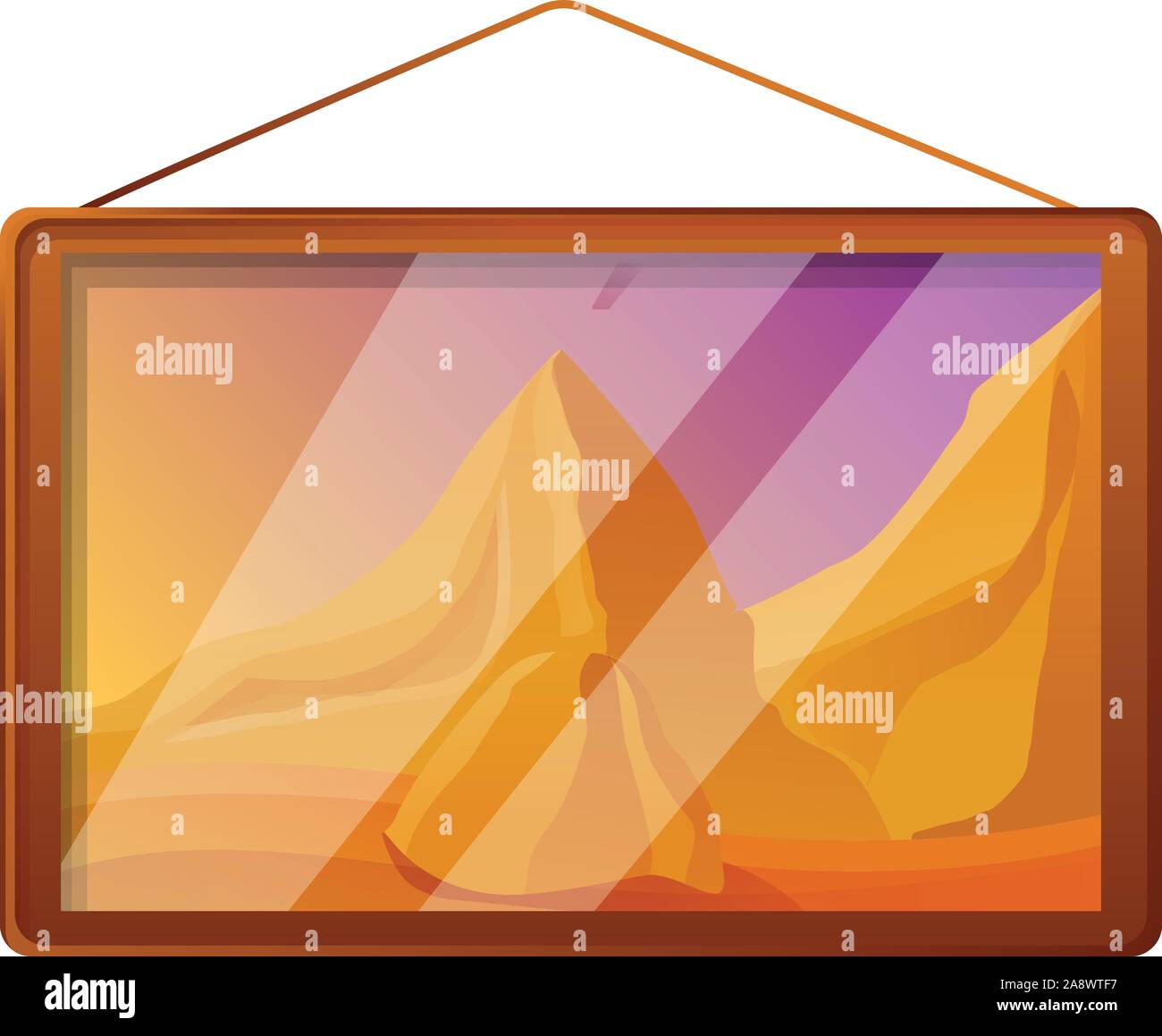 Gallery picture icon. Cartoon of gallery picture vector icon for web ...