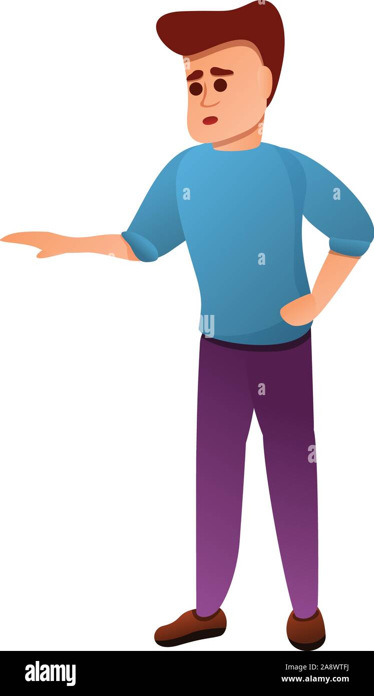 Man excursion icon. Cartoon of man excursion vector icon for web design ...