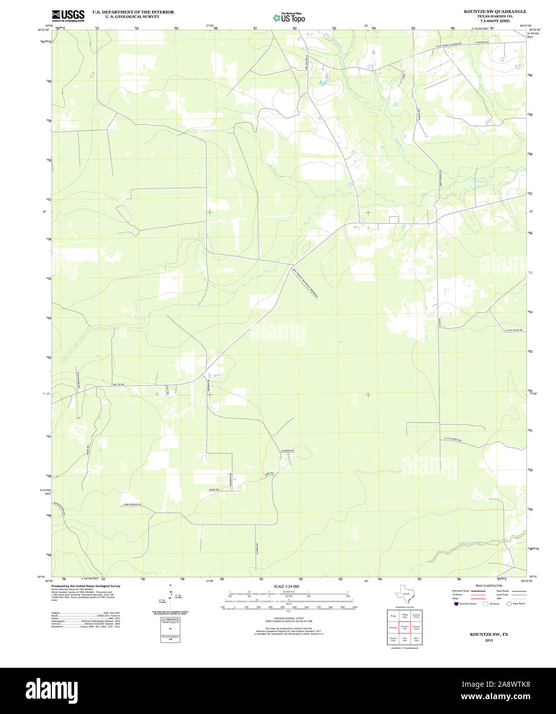 Kountze texas map hi-res stock photography and images - Alamy