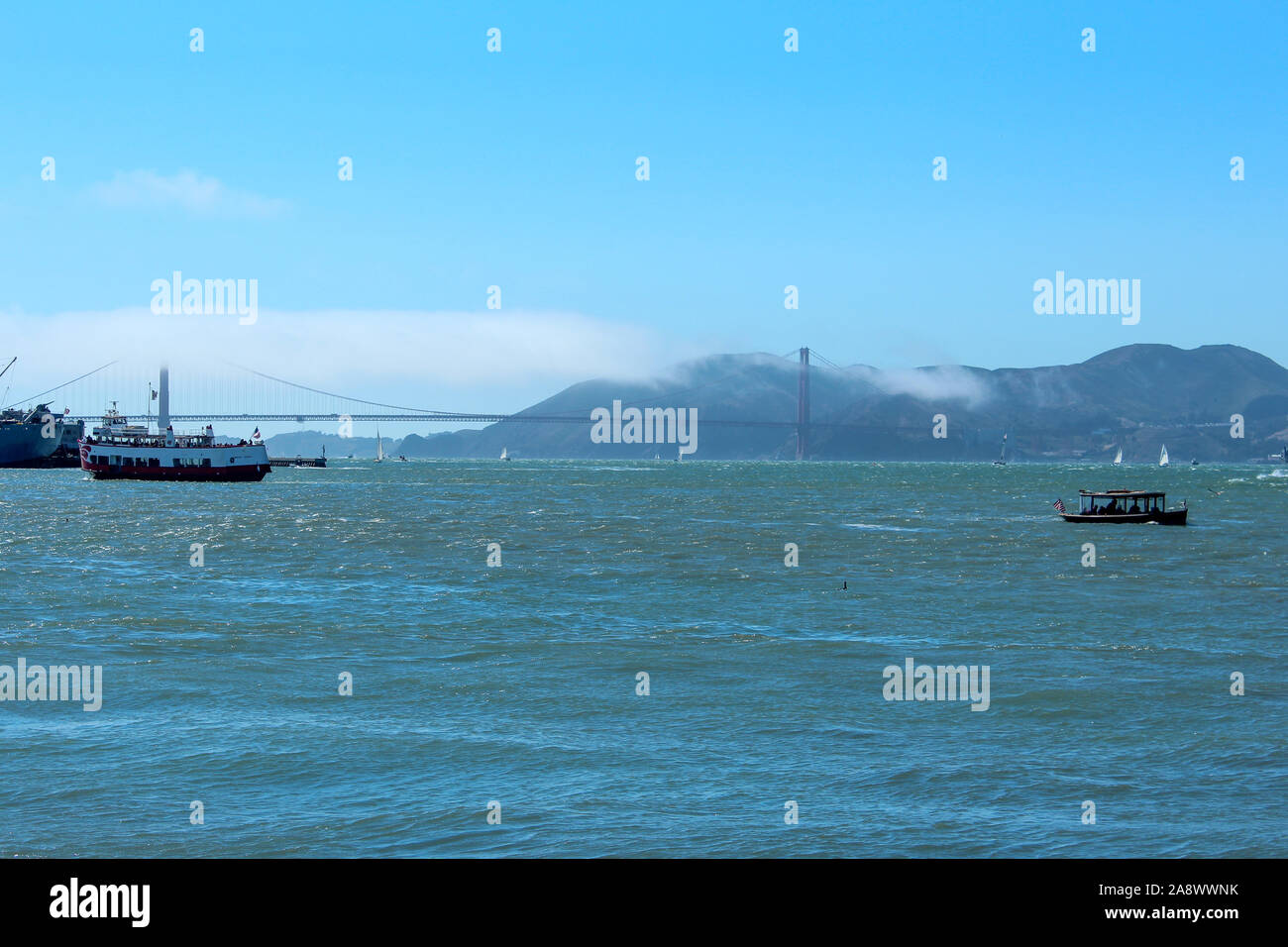Sea water san francisco bay san francisco harbour background view hi ...