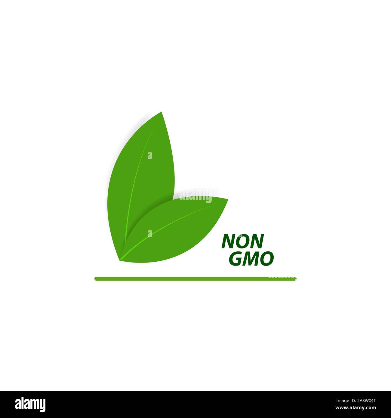 NON GMO label on a white background. Vector illustration Stock Vector ...