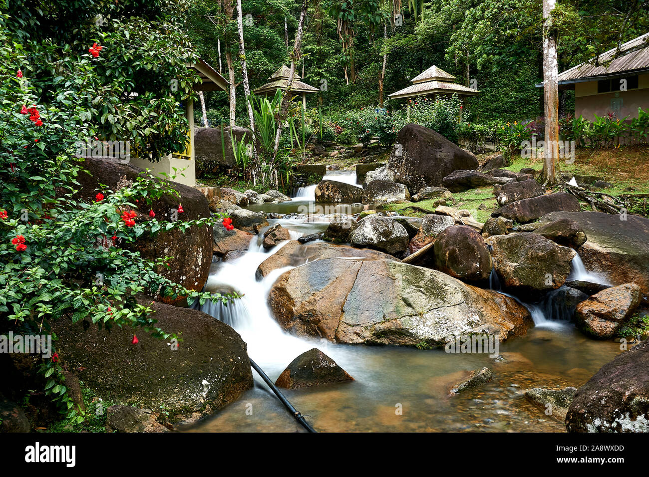 Durian Perangin Waterfall in Langawi island, Malaysia Stock Photo - Alamy
