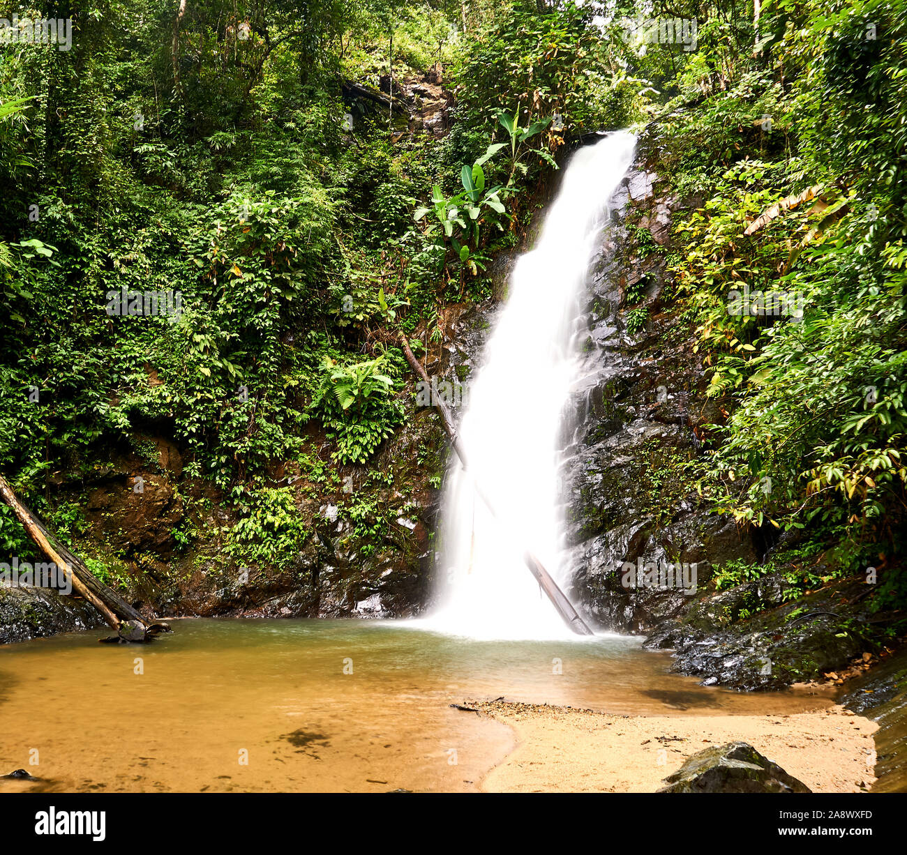 Durian Perangin Waterfall in Langawi island, Malaysia Stock Photo - Alamy