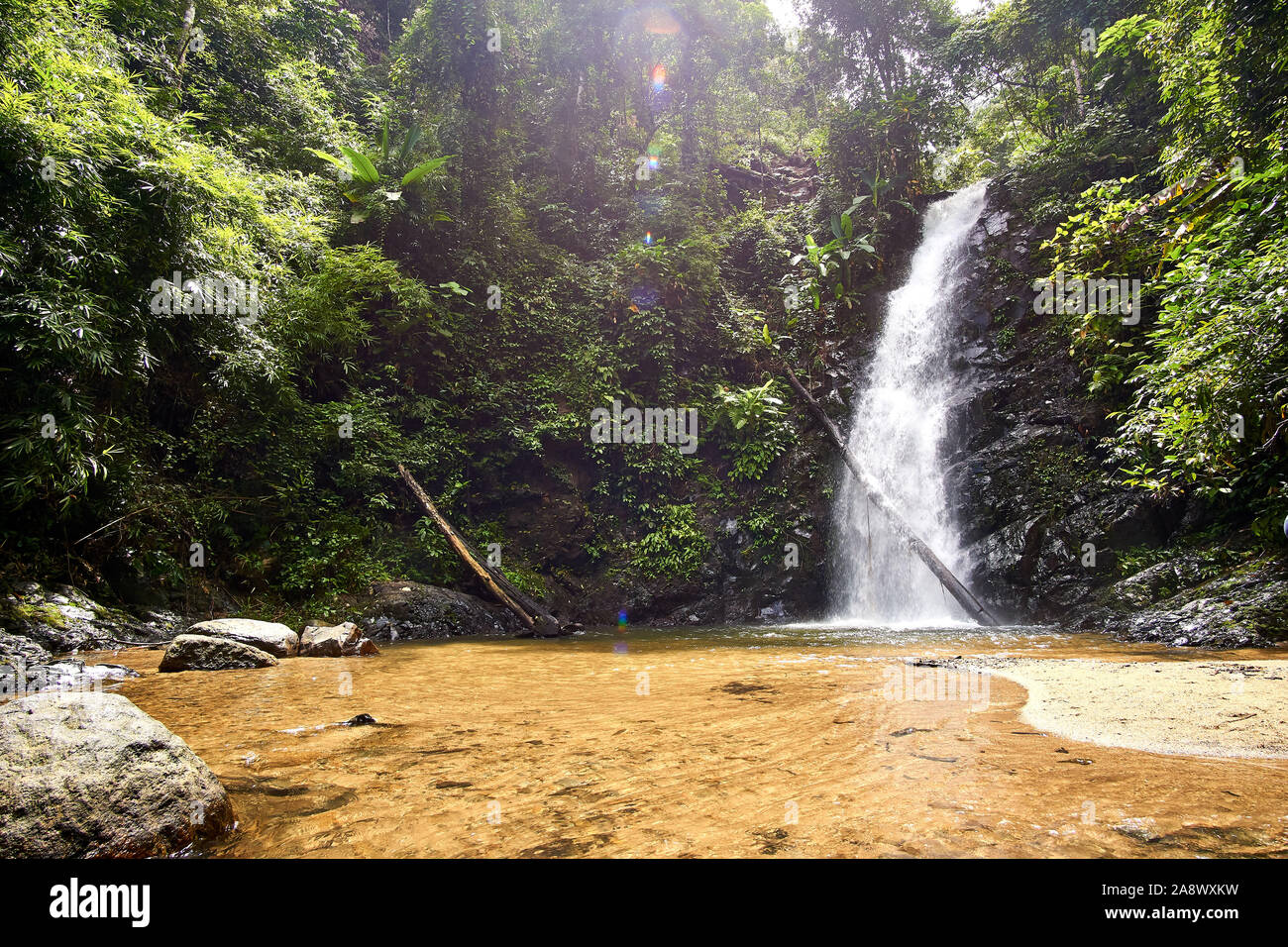 Durian Perangin Waterfall in Langawi island, Malaysia Stock Photo - Alamy