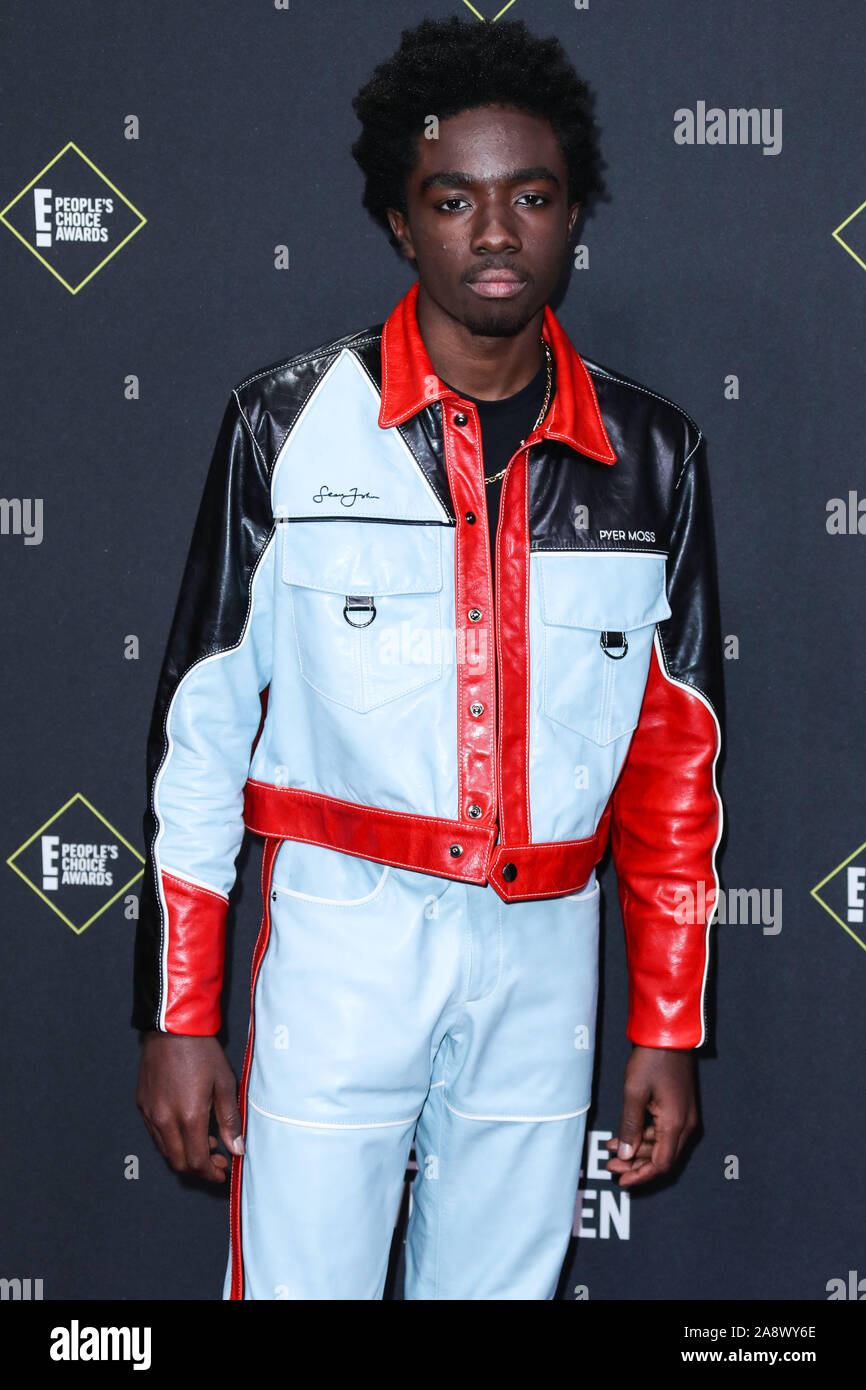 Caleb McLaughlin arrives at the 2019 E! People's Choice Awards held at ...