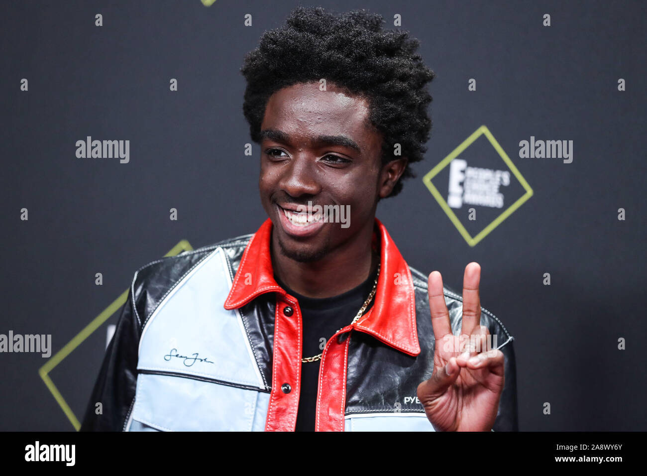 Caleb McLaughlin arrives at the 2019 E! People's Choice Awards held at ...