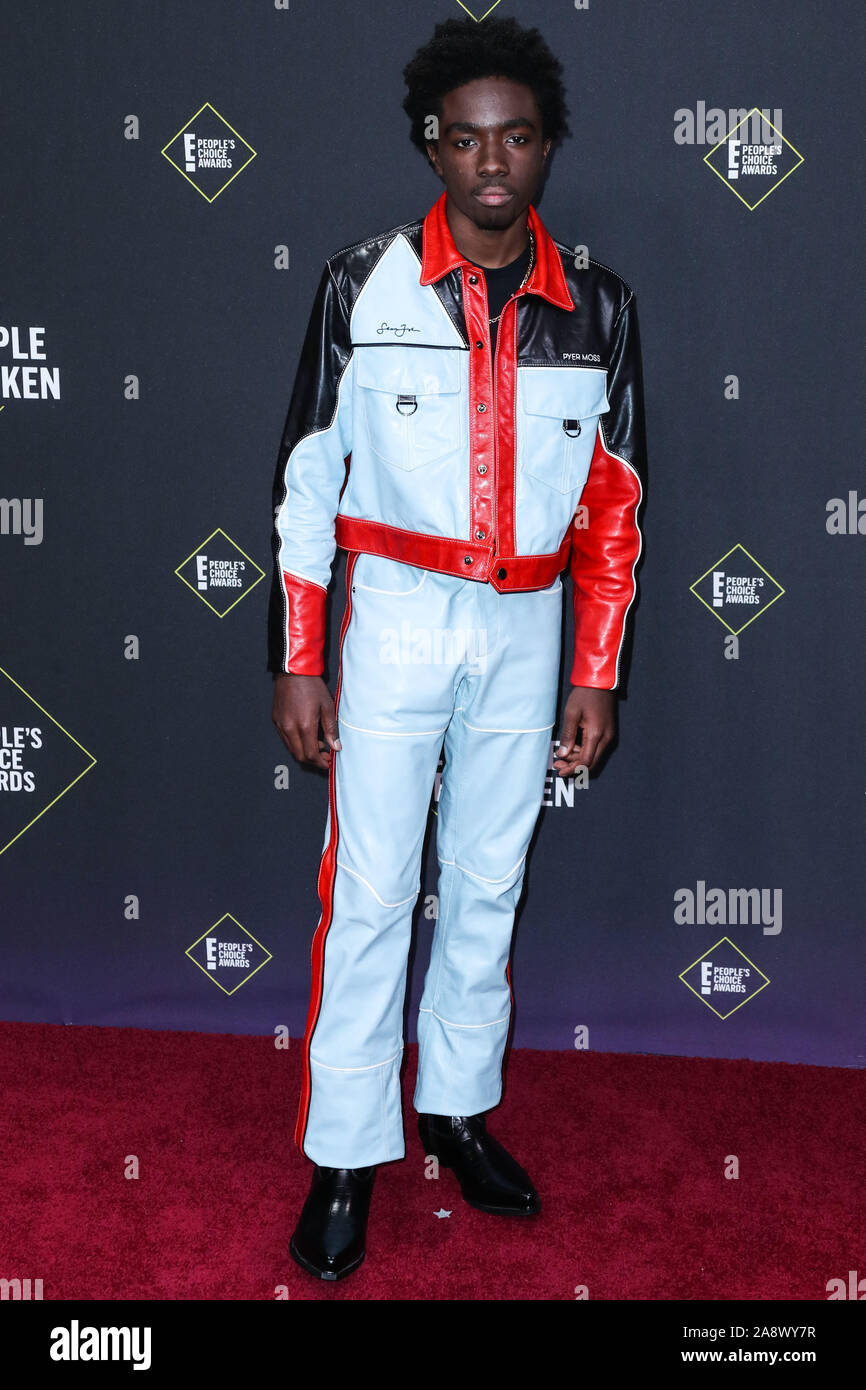 Caleb McLaughlin arrives at the 2019 E! People's Choice Awards held at ...
