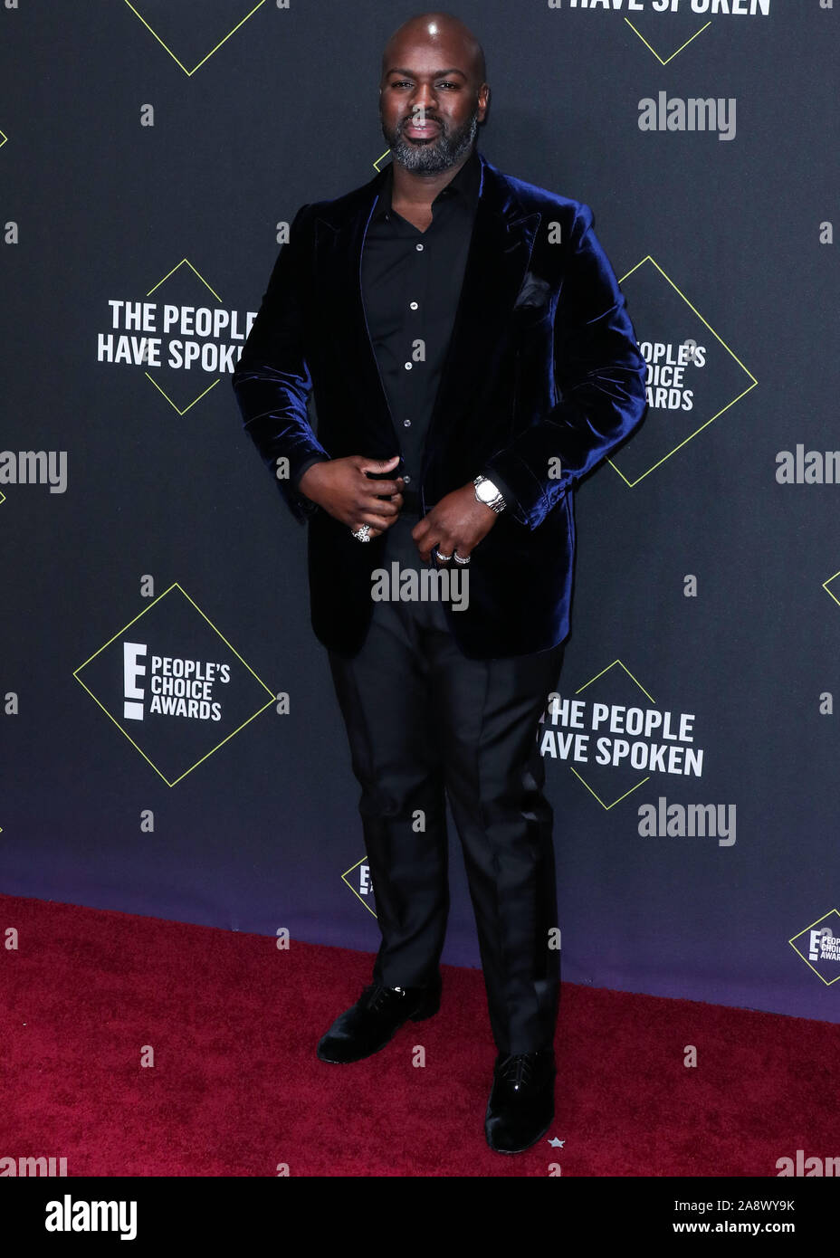Corey Gamble arrives at the 2019 E! People's Choice Awards held at ...