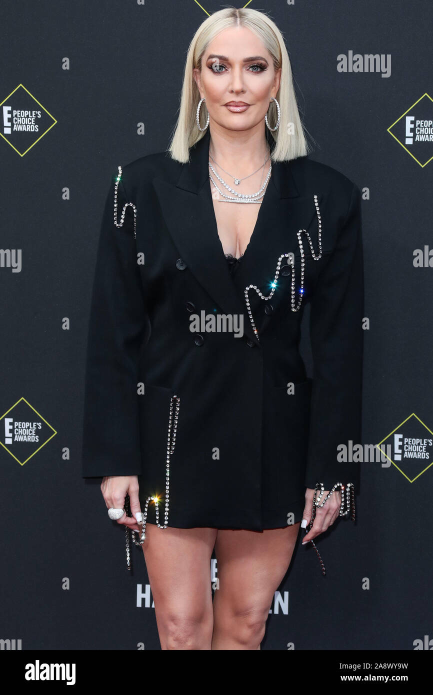 Erika Jayne wearing Christopher Kane arrives at the 2019 E! People's ...