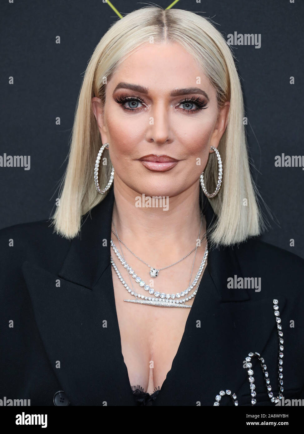 Erika Jayne wearing Christopher Kane arrives at the 2019 E! People's ...