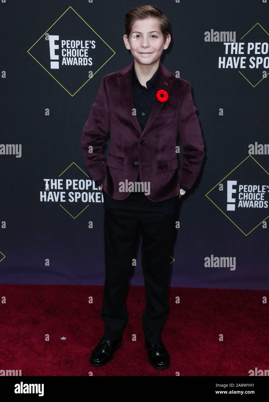 Jacob Tremblay arrives at the 2019 E! People's Choice Awards held at ...