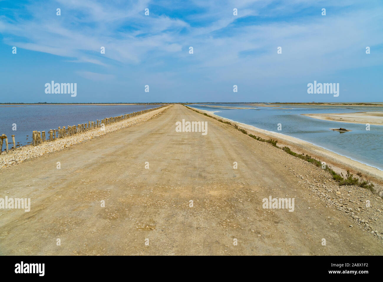 A long sandy path leading to the horizon Stock Photo - Alamy