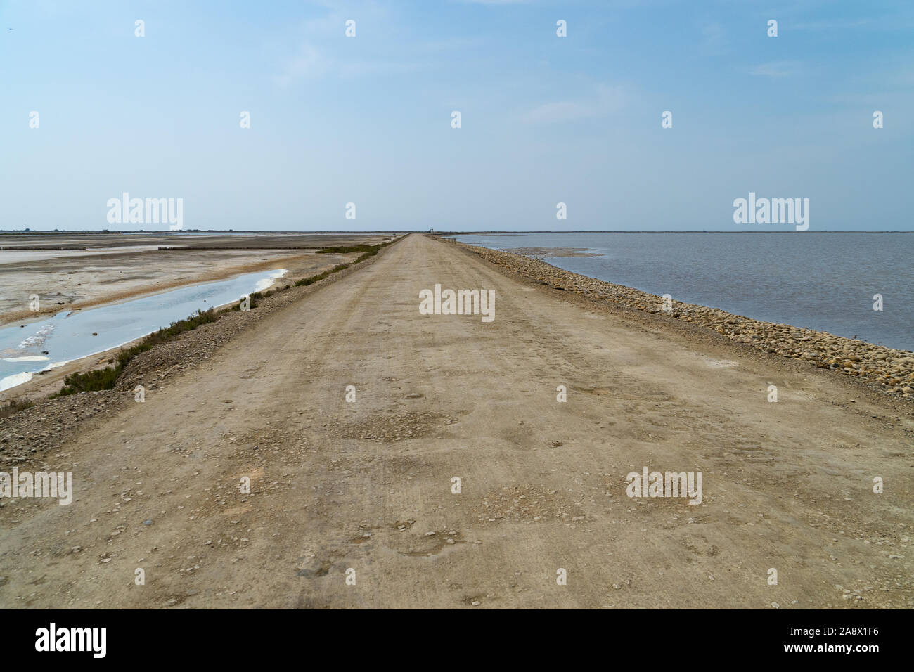 A long sandy path leading to the horizon Stock Photo - Alamy
