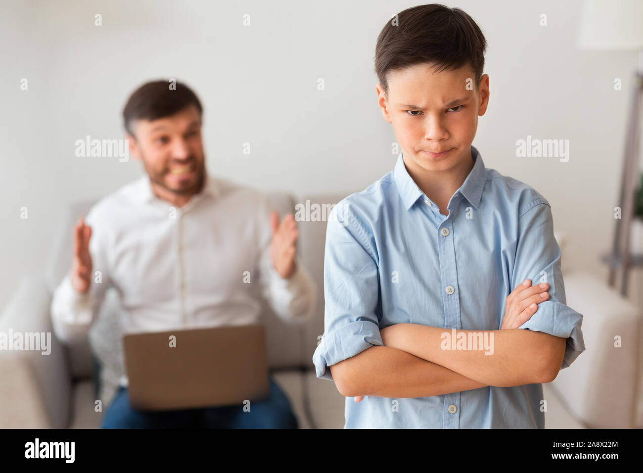 Parent discipline child yelling hi-res stock photography and images - Alamy