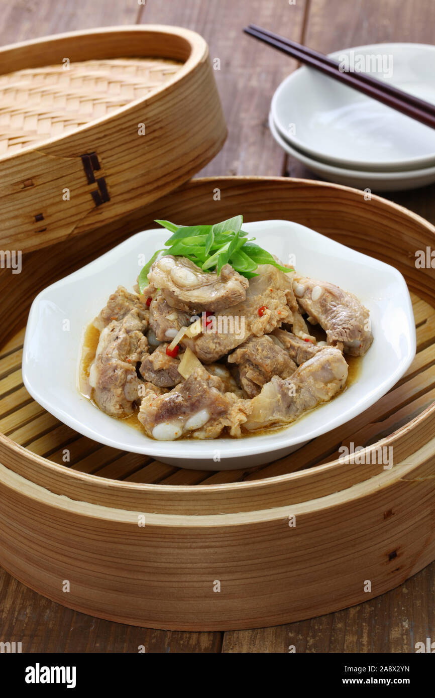 steamed pork ribs with fermented bean curd, chinese cuisine Stock Photo ...