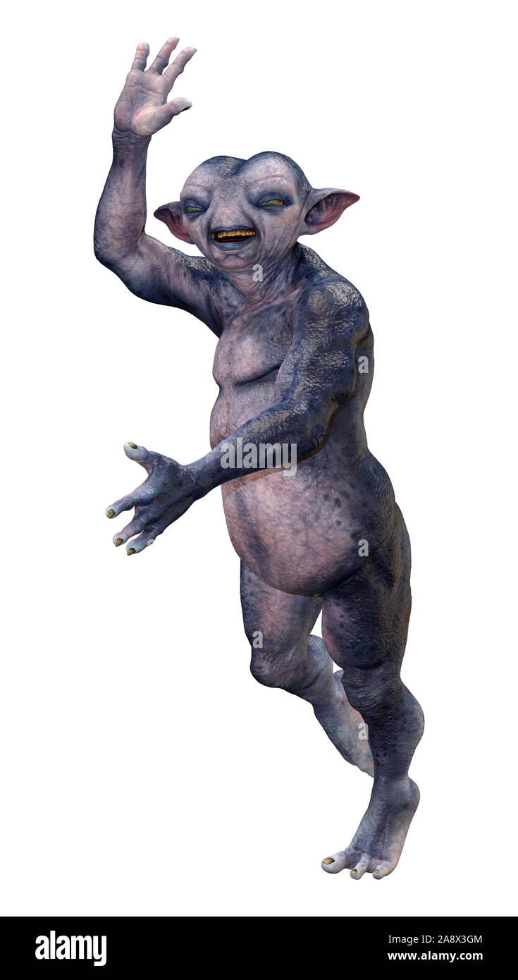 3D rendering of a blue alien isolated on white background Stock Photo ...