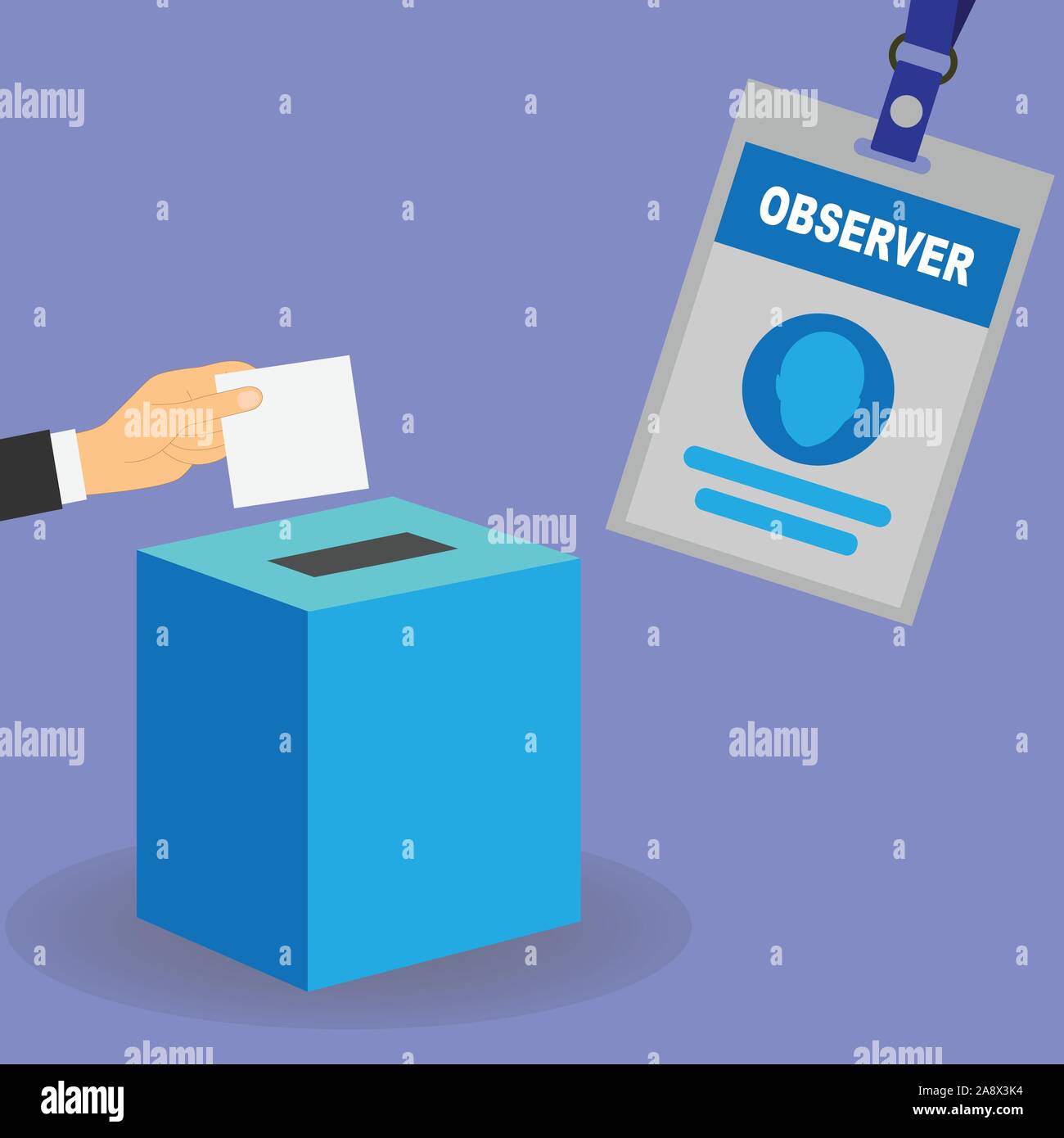 Voter hand vote card Stock Vector Images - Alamy