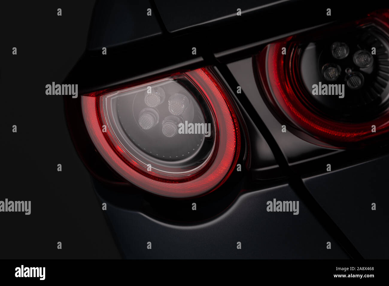 Car stopping at red light hi-res stock photography and images - Alamy