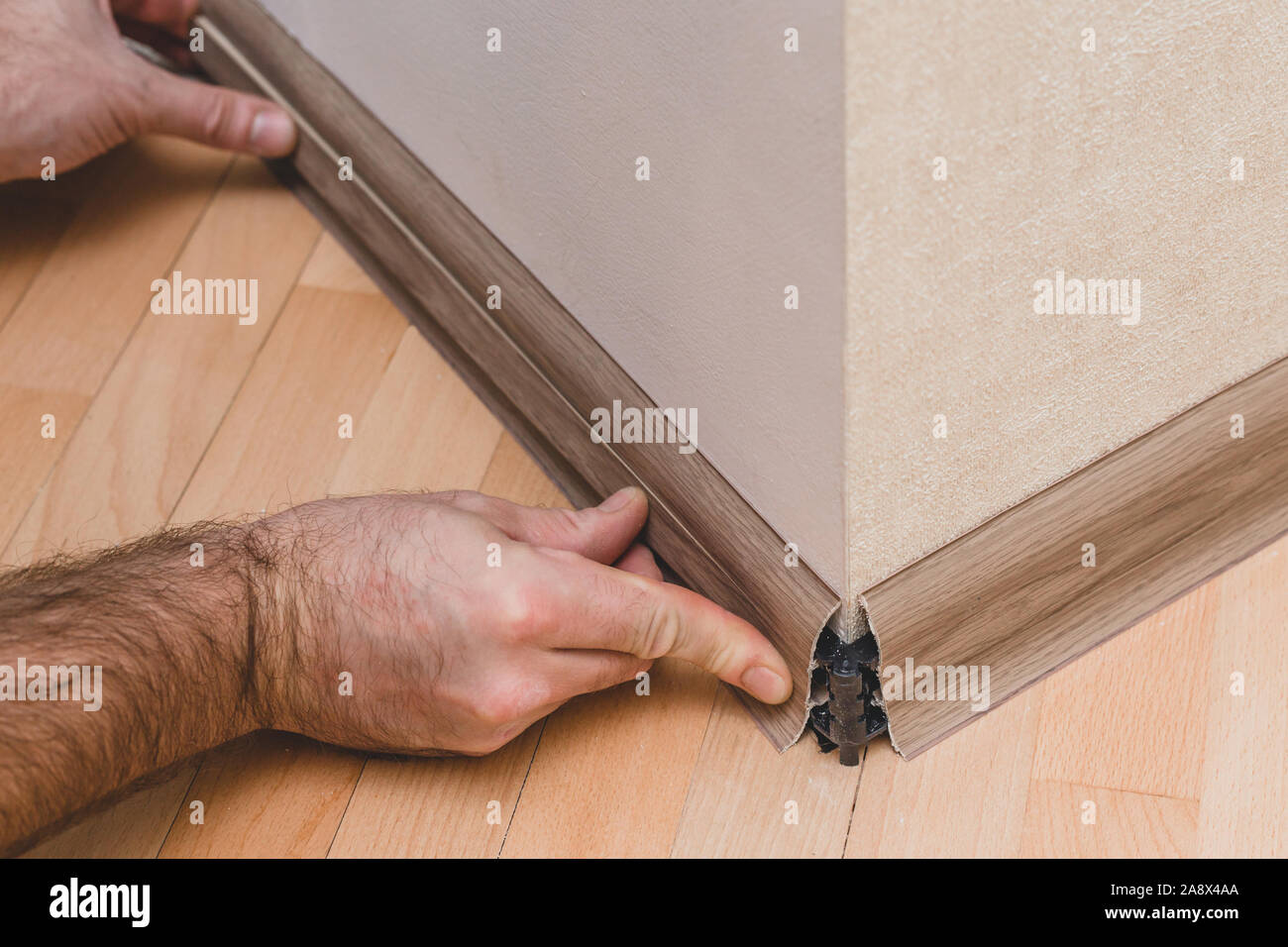 Technology of installation and installation of plastic floor plinth - A ...