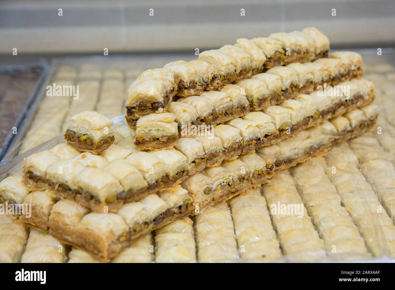Baklava - Traditional Arabic and Turkish sweet pastry desserts, for ...
