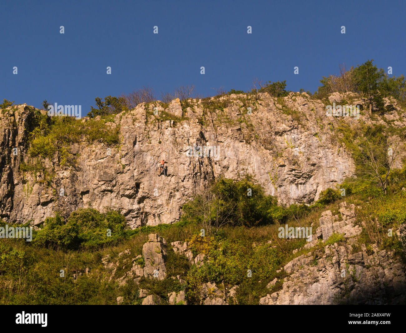 Cheddar gorge in mendip hillssomerset england uk hi-res stock ...