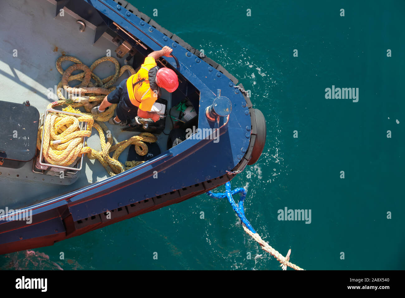 Work in progress on a boat hi-res stock photography and images - Alamy