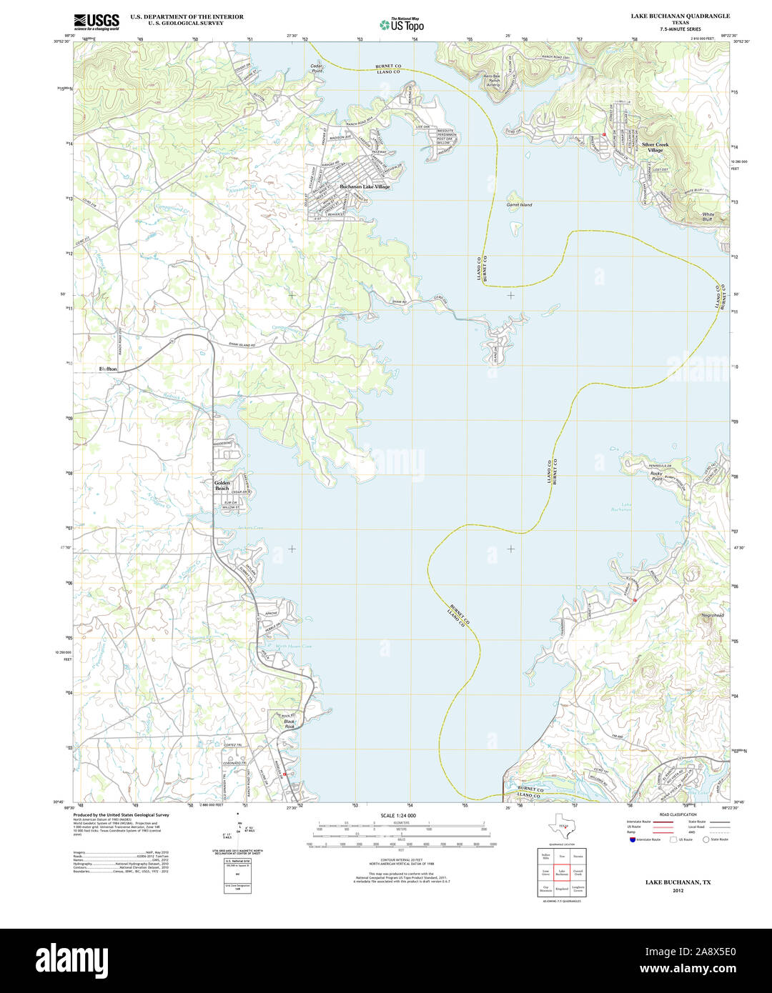 Buchanan map Cut Out Stock Images & Pictures - Alamy