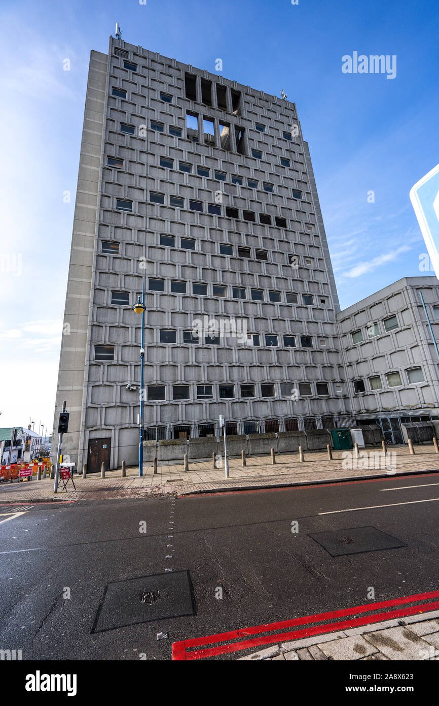 The BT Building in the city centre, a concrete and steel high rise ...