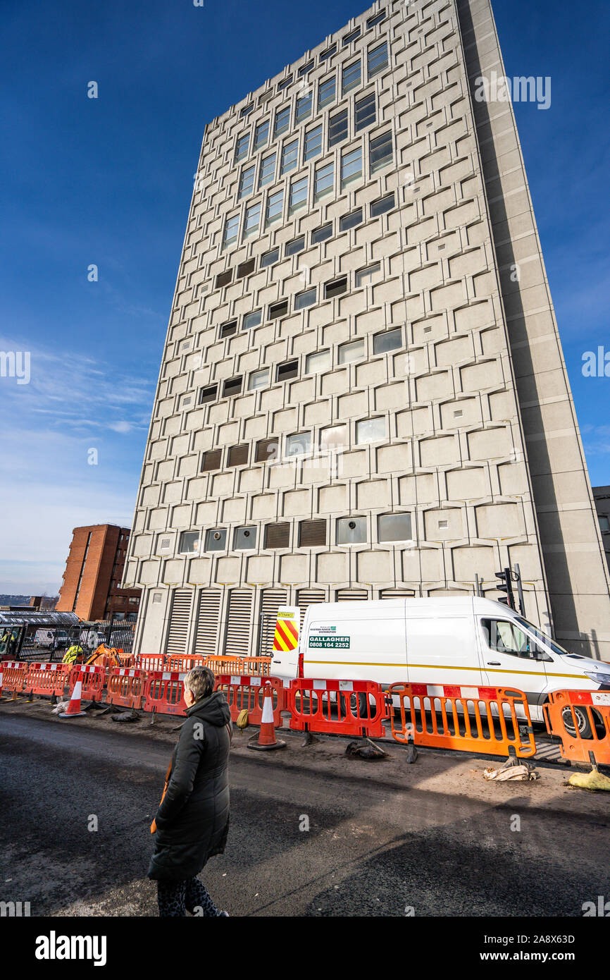 The BT Building in the city centre, a concrete and steel high rise ...