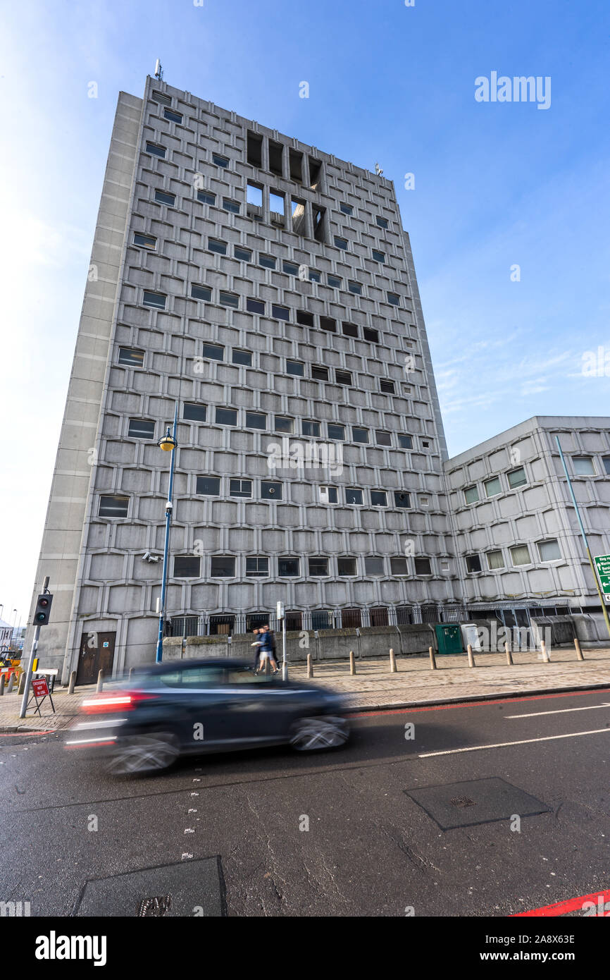 The BT Building in the city centre, a concrete and steel high rise ...