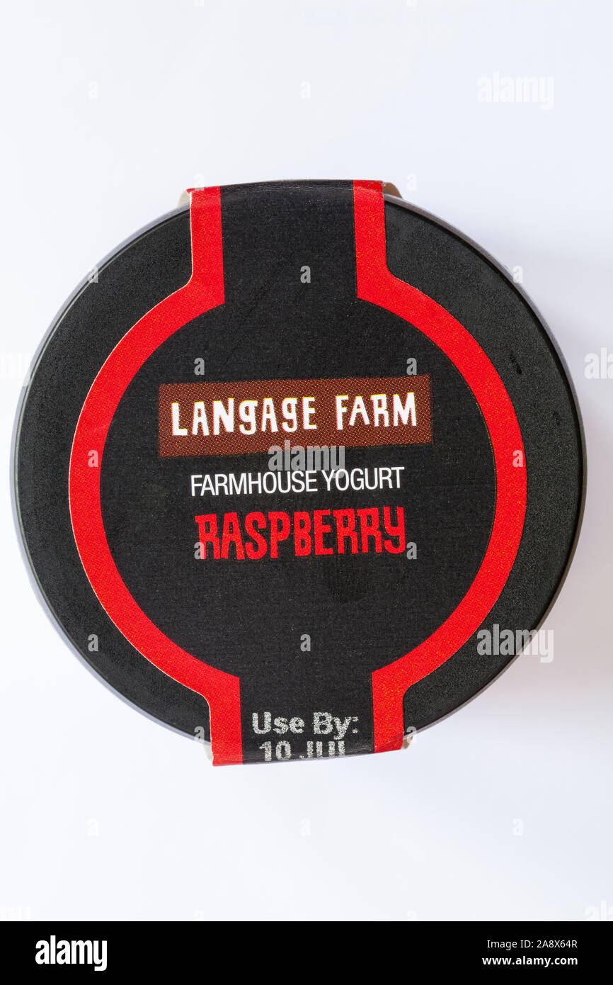 Langage farm farmhouse yogurt raspberry hi-res stock photography and ...