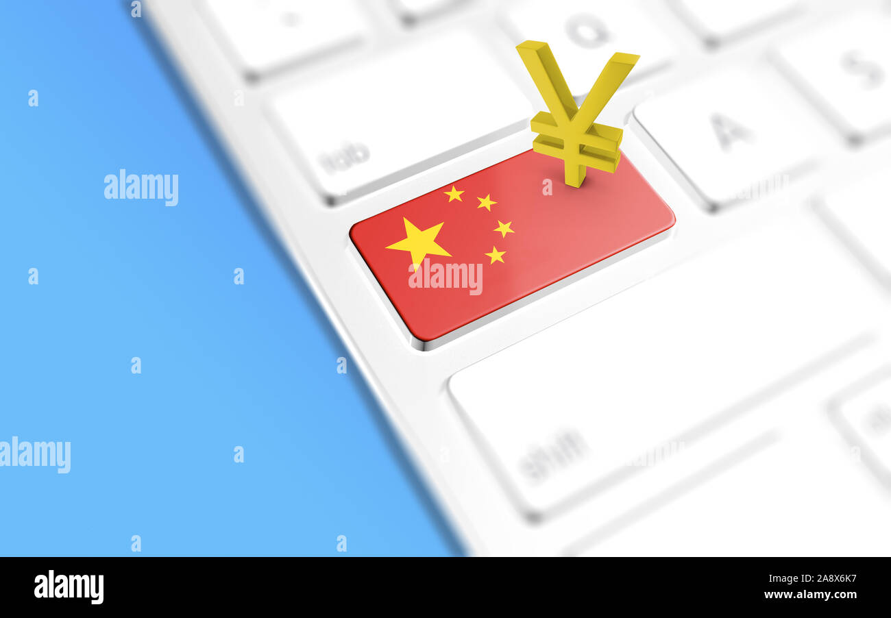 Chinese yuan symbol on keyboard hi-res stock photography and images - Alamy