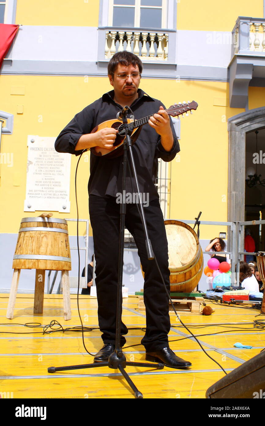 Campania folk music concert with ancient musical instruments Stock ...