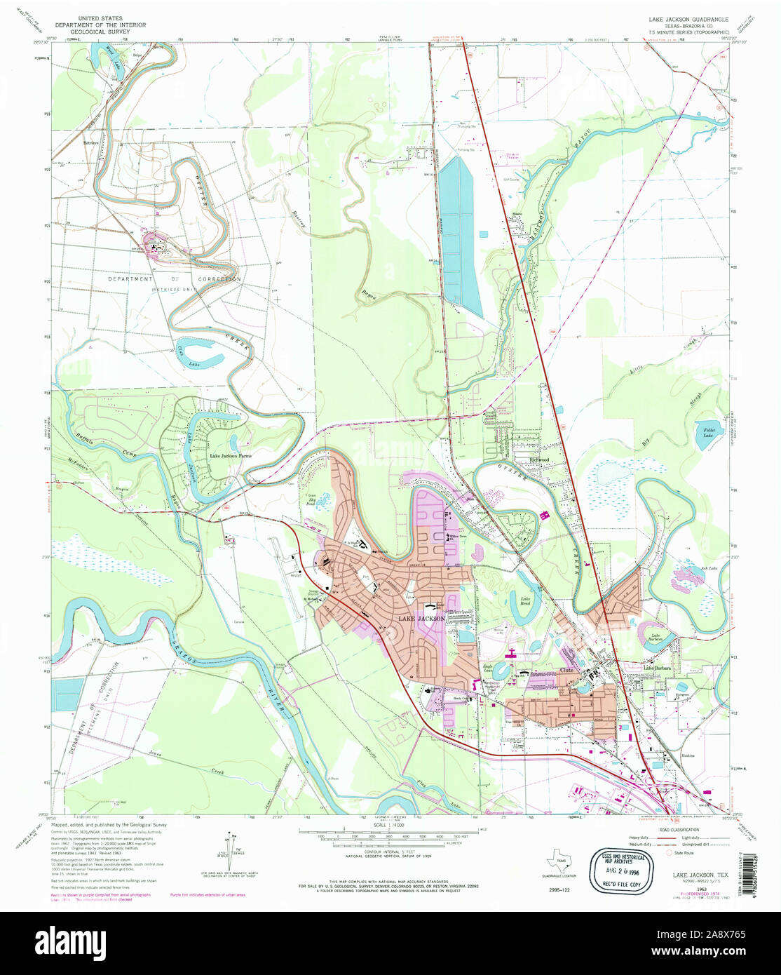 Map of lake jackson hi-res stock photography and images - Alamy