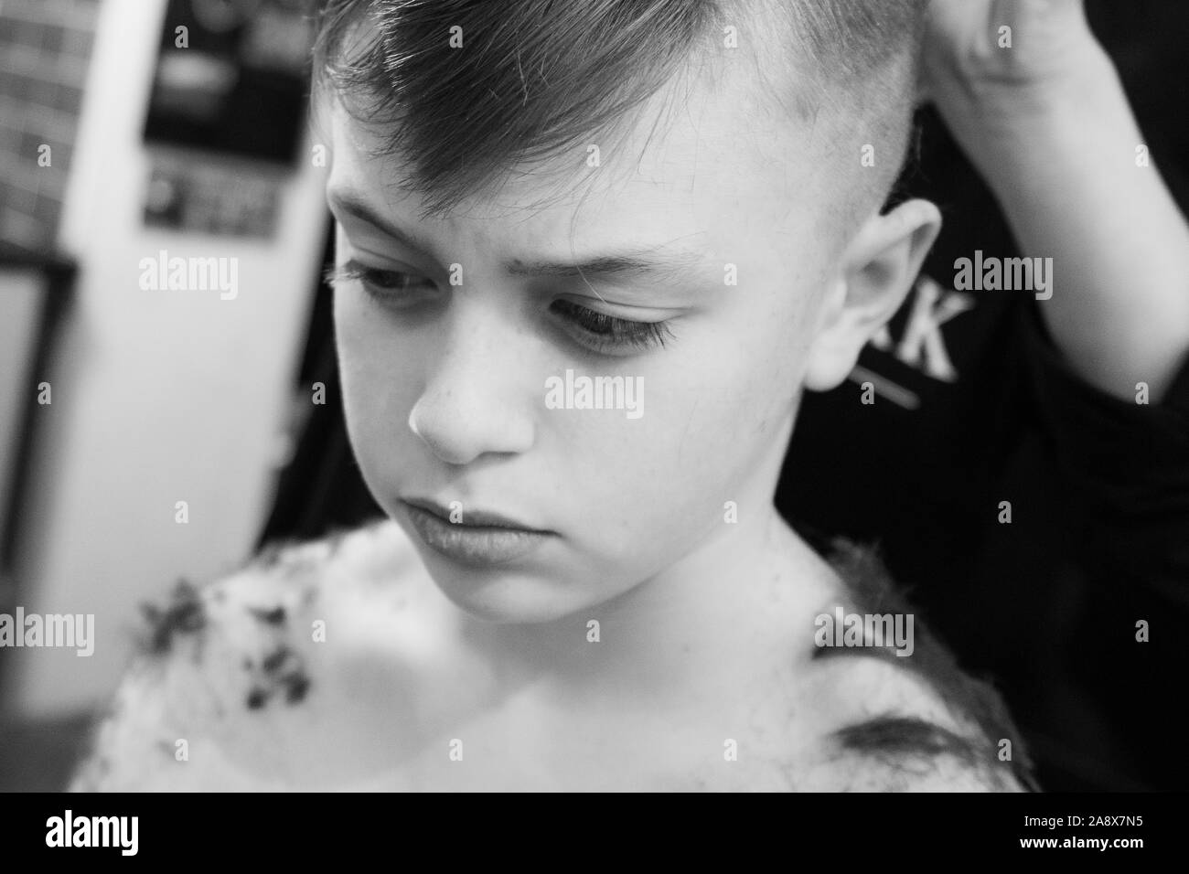 Smiley cute, handsome little boy with ADHD, Autism, Asperger syndrome ...