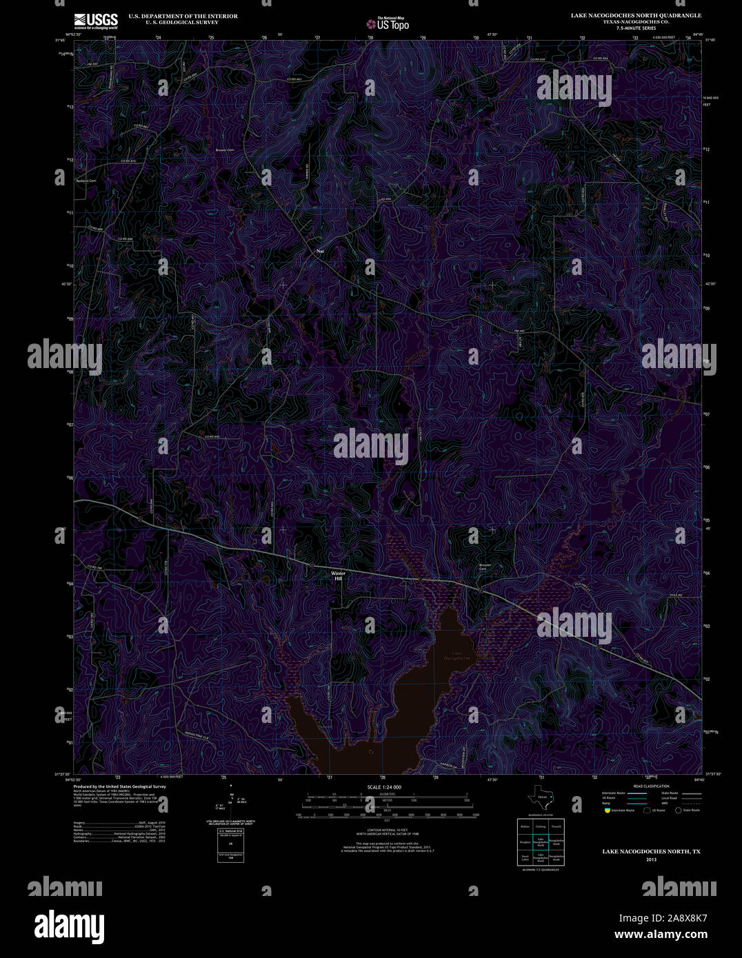 Map of nacogdoches texas hi-res stock photography and images - Alamy